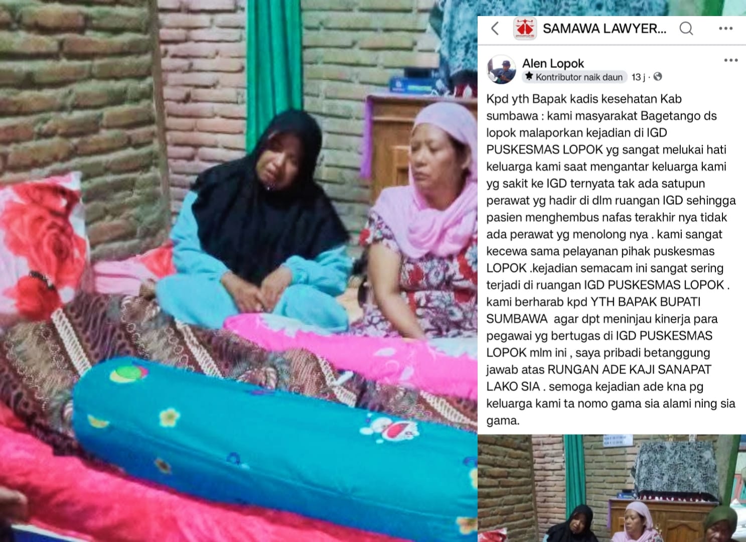 Dua Orang Warga Meninggal di IGD Tanpa Perawat, Puskesmas Lopok Digugat ...